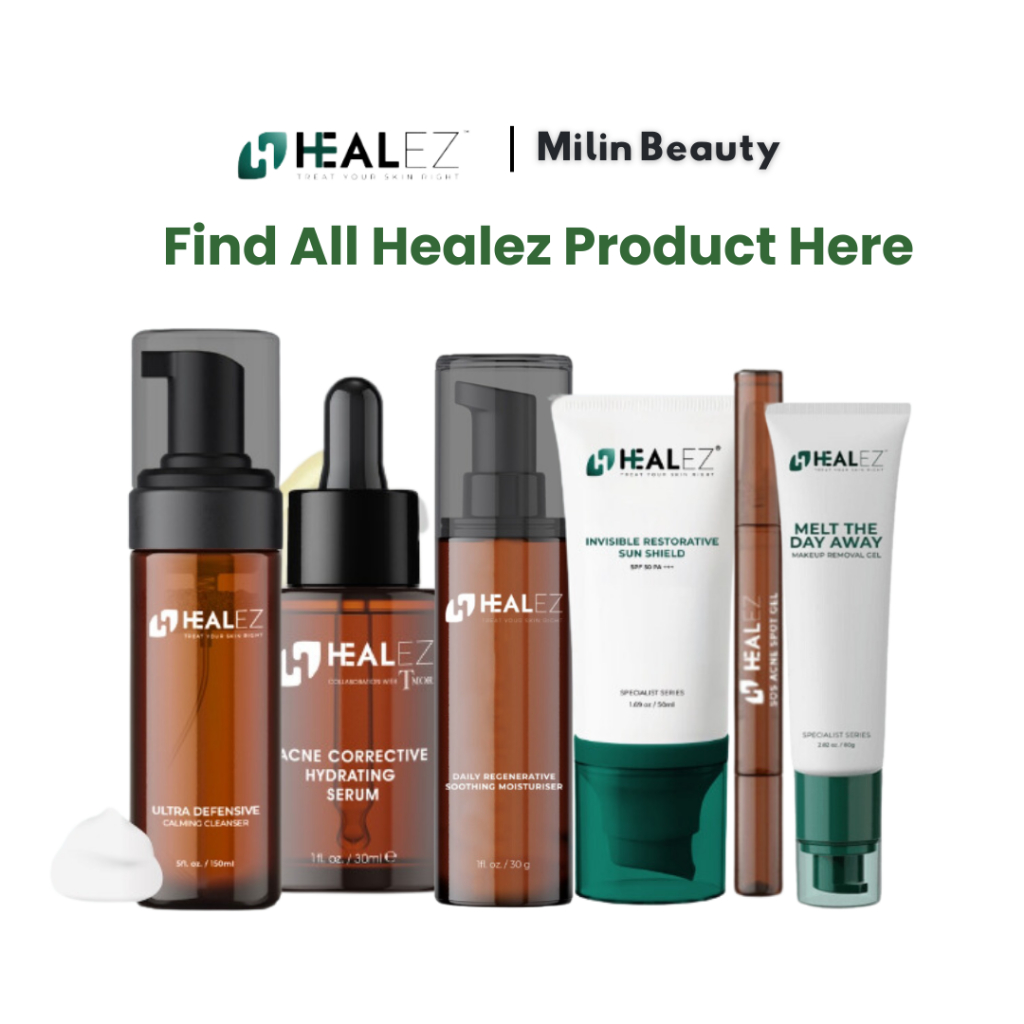 HEALEZ Acne Serum/Cleanser/Moisturizer/Makeup Remover/Sunscreen/SOS ...