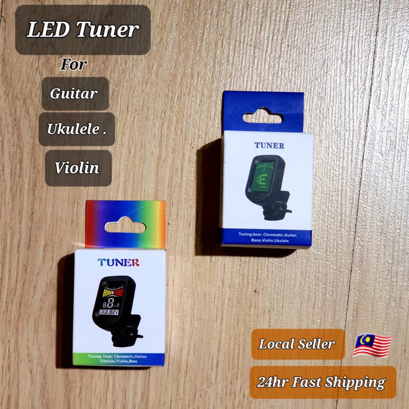 LGL-01 & TU-02 Guitar Tuner ukulele tuner Clip-On Chromatic tuner 360 ...