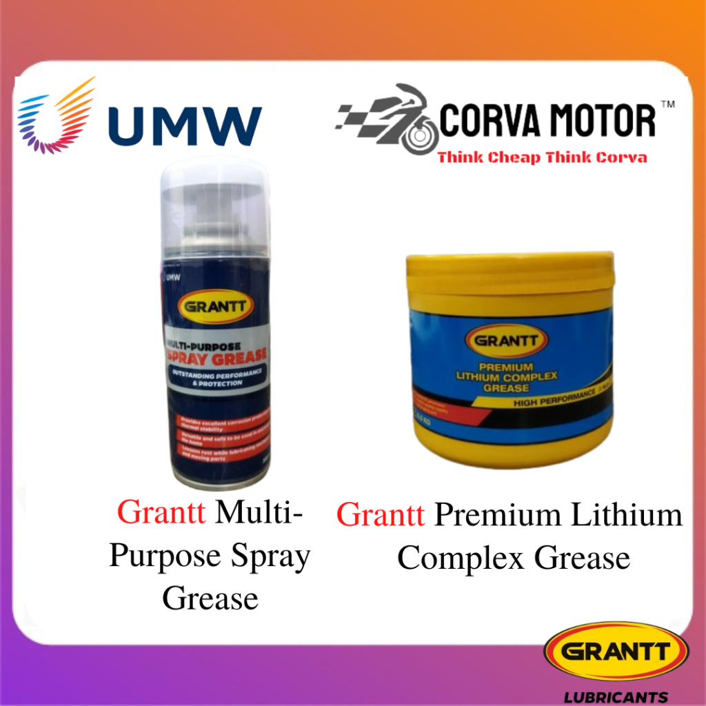 Corva Motor Grantt Multi-Purpose Spray Grease (200ml) / Grantt Premium ...