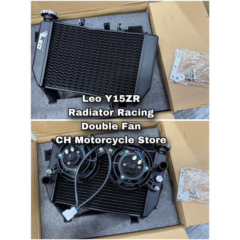 Red Leo Y15ZR V1 V2 Radiator Racing 2 Fan Big 1000ml 1L 1Liter ESR ...