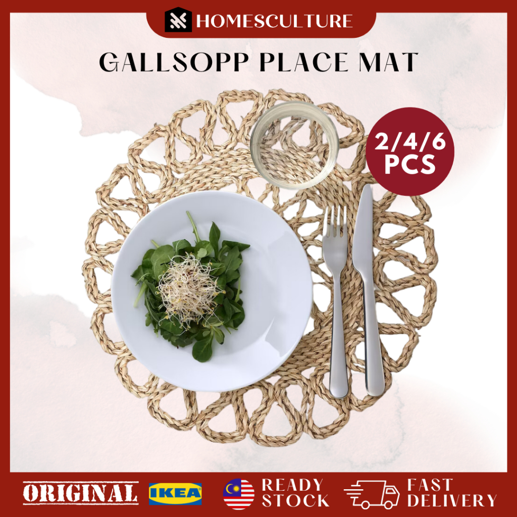 GALLSOPP Place Mat Natural/Sedge Handmade Table Mat Alas Pinggan Meja ...