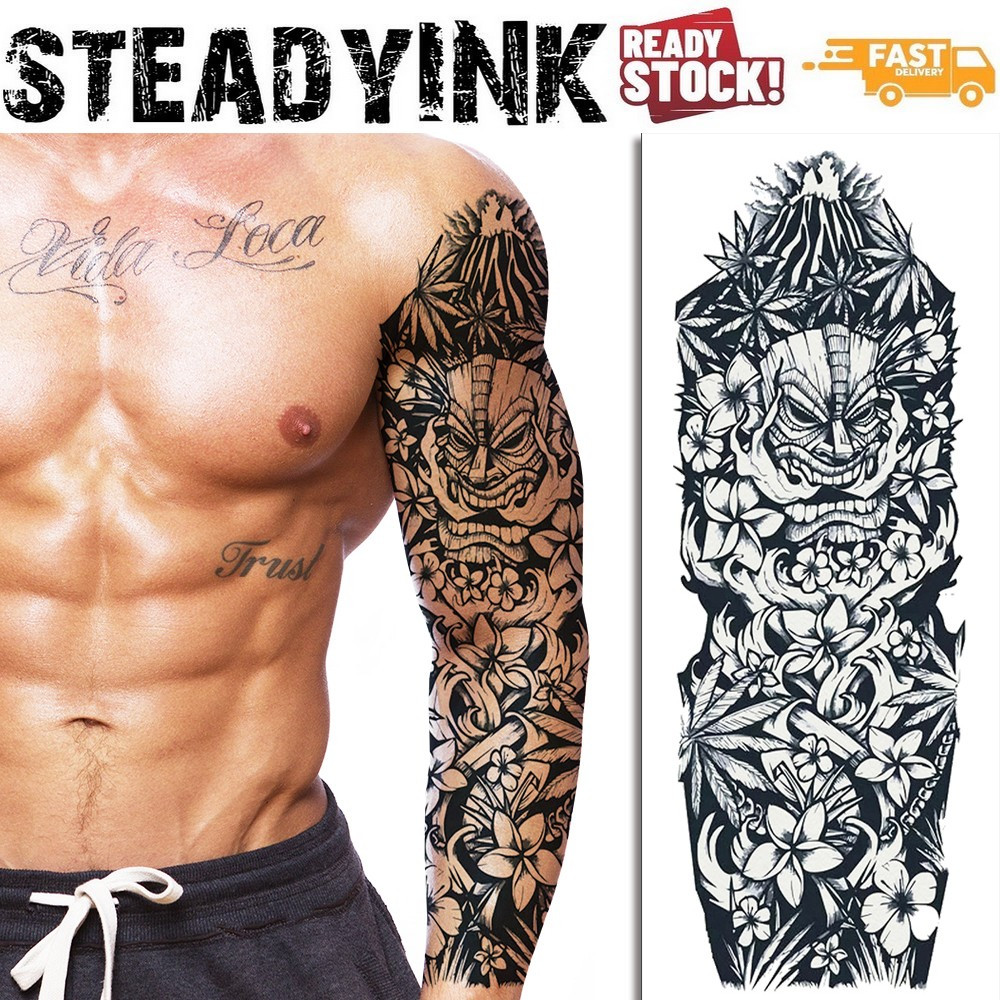 [𝚂𝚝𝚎𝚊𝚍𝚢𝙸𝙽𝙺] Temporary Tattoo Sticker Tatu | Samoan Maori Polynesian ...