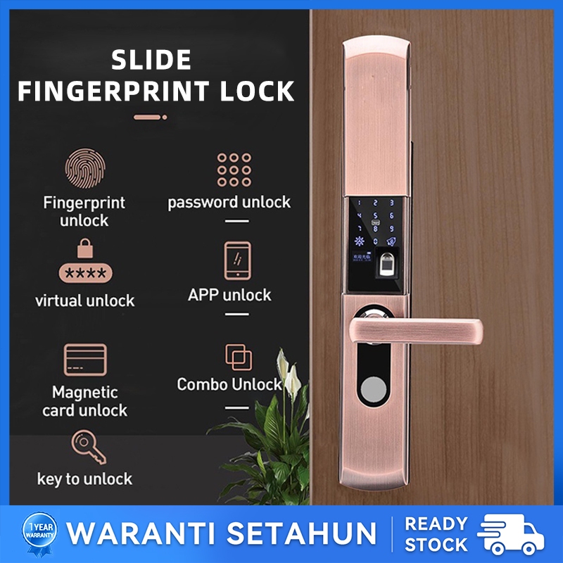 Fingerprint Door Lock /IC Card /Password Automatic Digital Smart Door ...