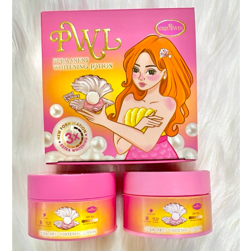 ORIGINAL PWL Whitening Lotion 50gm Nisjuewin Whitening Pearl Extract ...