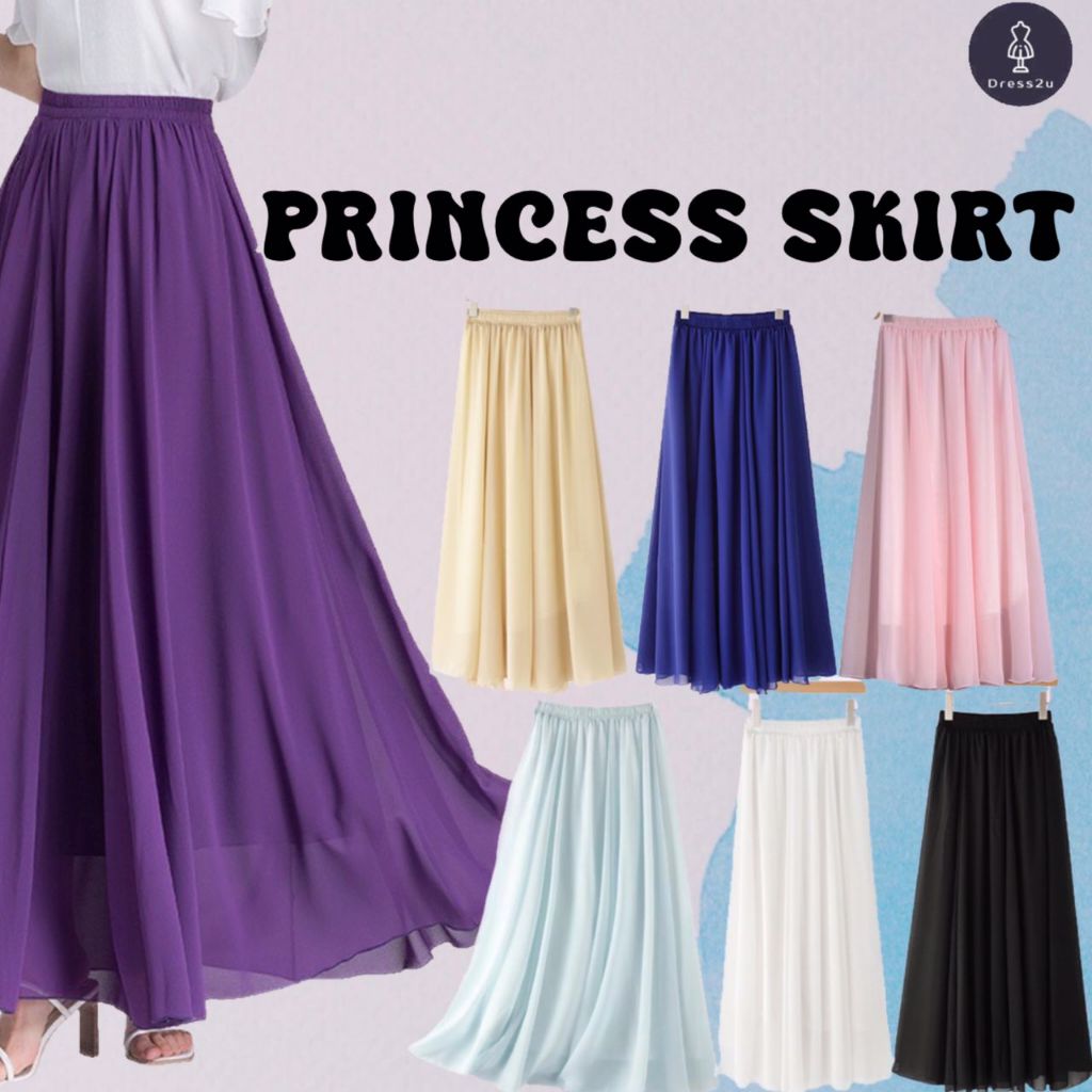 [Shopee Choice] PRINCESS SKIRT LONG SKIRT | Shopee Malaysia