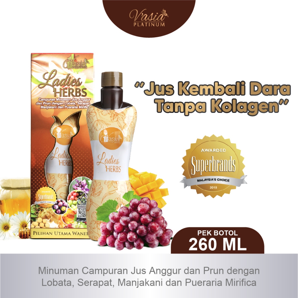 V'ASIA LADIES HERBS - Jus Tanpa Kolagen & Jamu Moden Kembali Dara ...