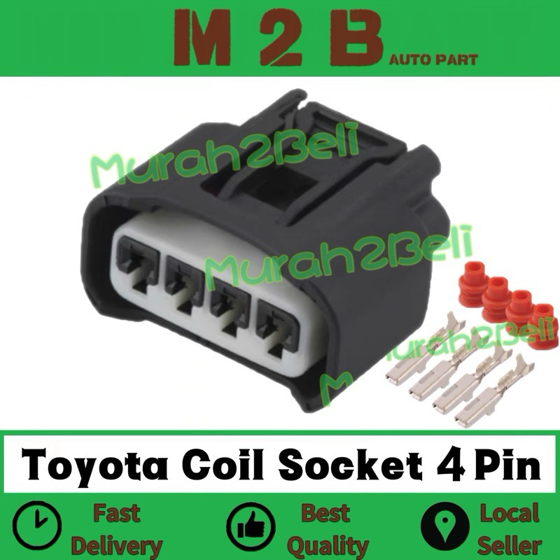 Toyota Fortuner Wish Innova Hilux Rush ignition Plug Coil Socket ...