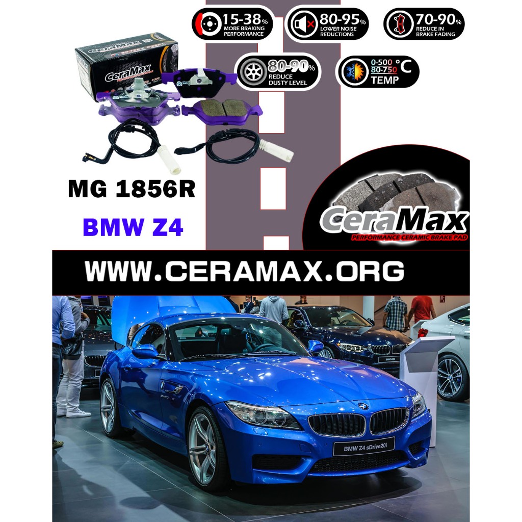 BMW E81 E82 E87 E88 MG1856R CERAMAX CARBON CERAMIC FRONT BRAKE PAD | Shopee Malaysia