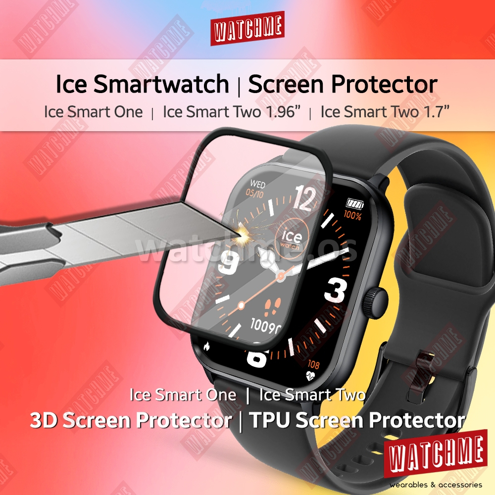 Ice Smartwatch Screen Protector, 3D Full Cover PMMA, TPU Soft Film (for ...