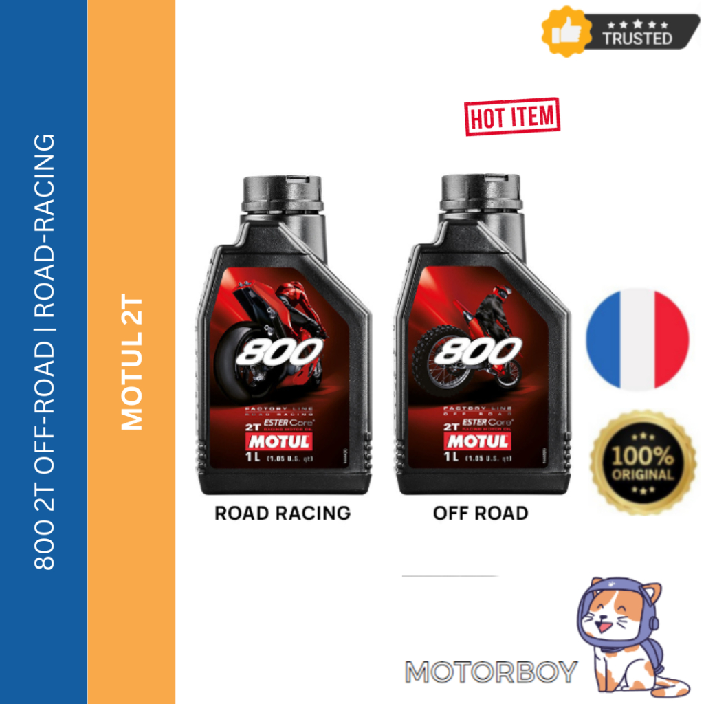 MOTUL 800 FACTORY LINE 2T ENGINE OIL FRANCE 1L | Shopee Malaysia
