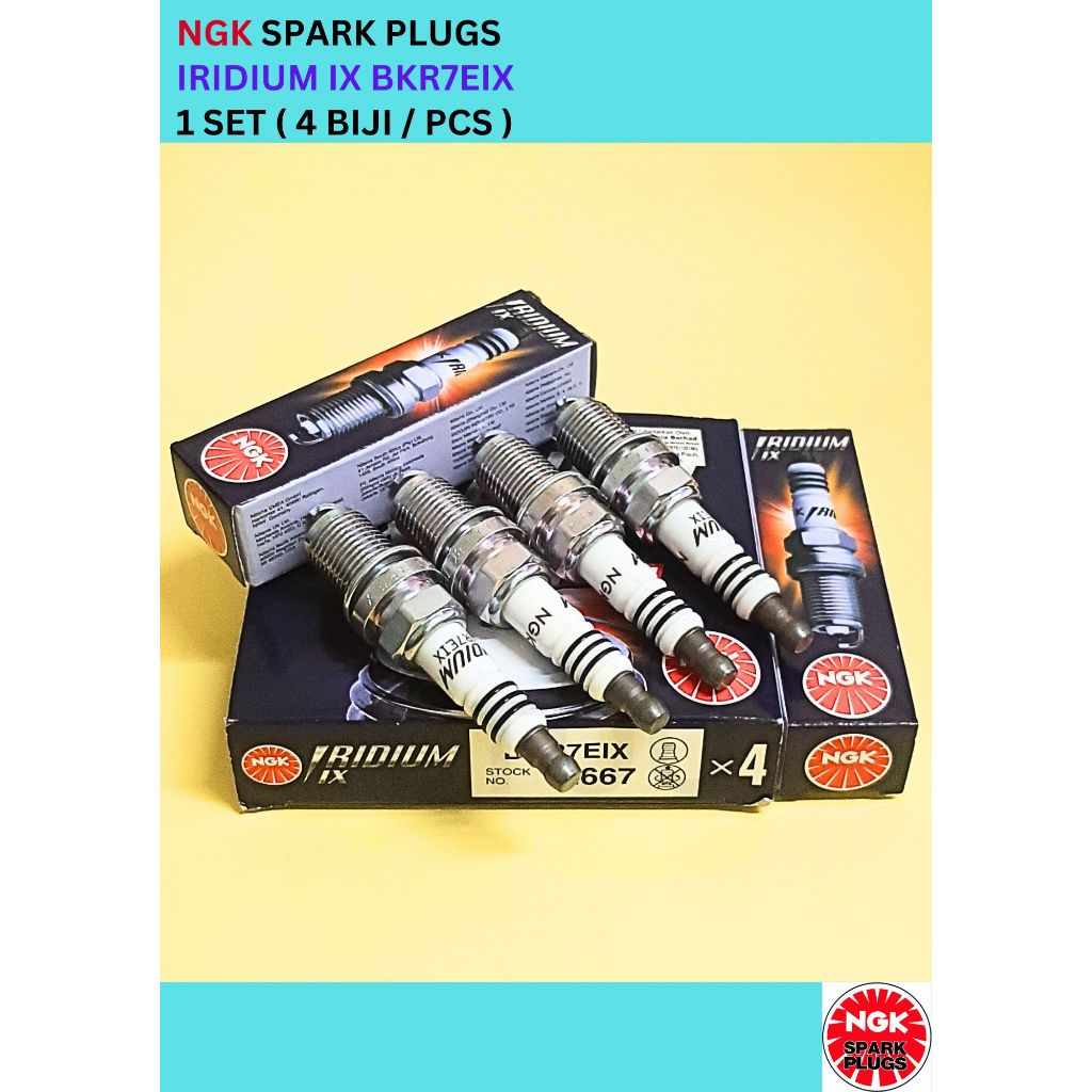 [ BKR7EIX ] 2667 NGK IRIDIUM IX JAPAN Spark Plug Toyota / Honda / Proton / Mitsubishi / Nissan ...