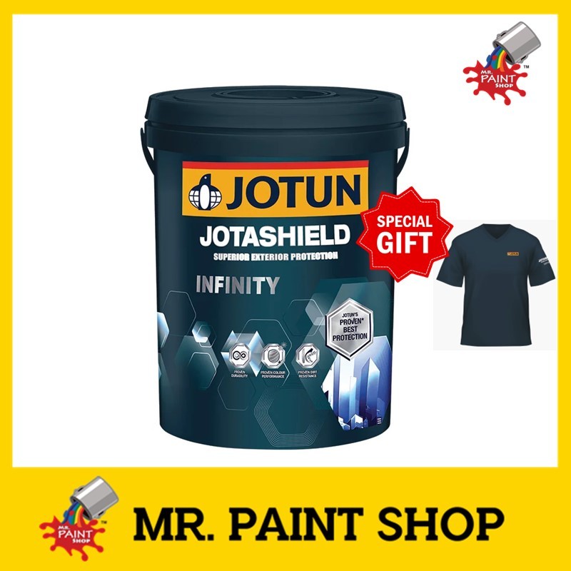 20L JOTUN JOTASHIELD INFINITY EXTERIOR PAINT - 0001 WHITE (CAT LUAR ...