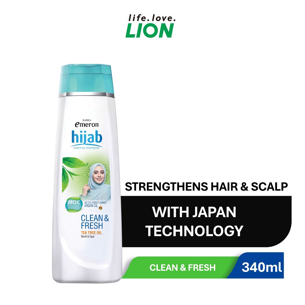 Emeron Hijab Shampoo Clean & Fresh 340ml | Shopee Malaysia