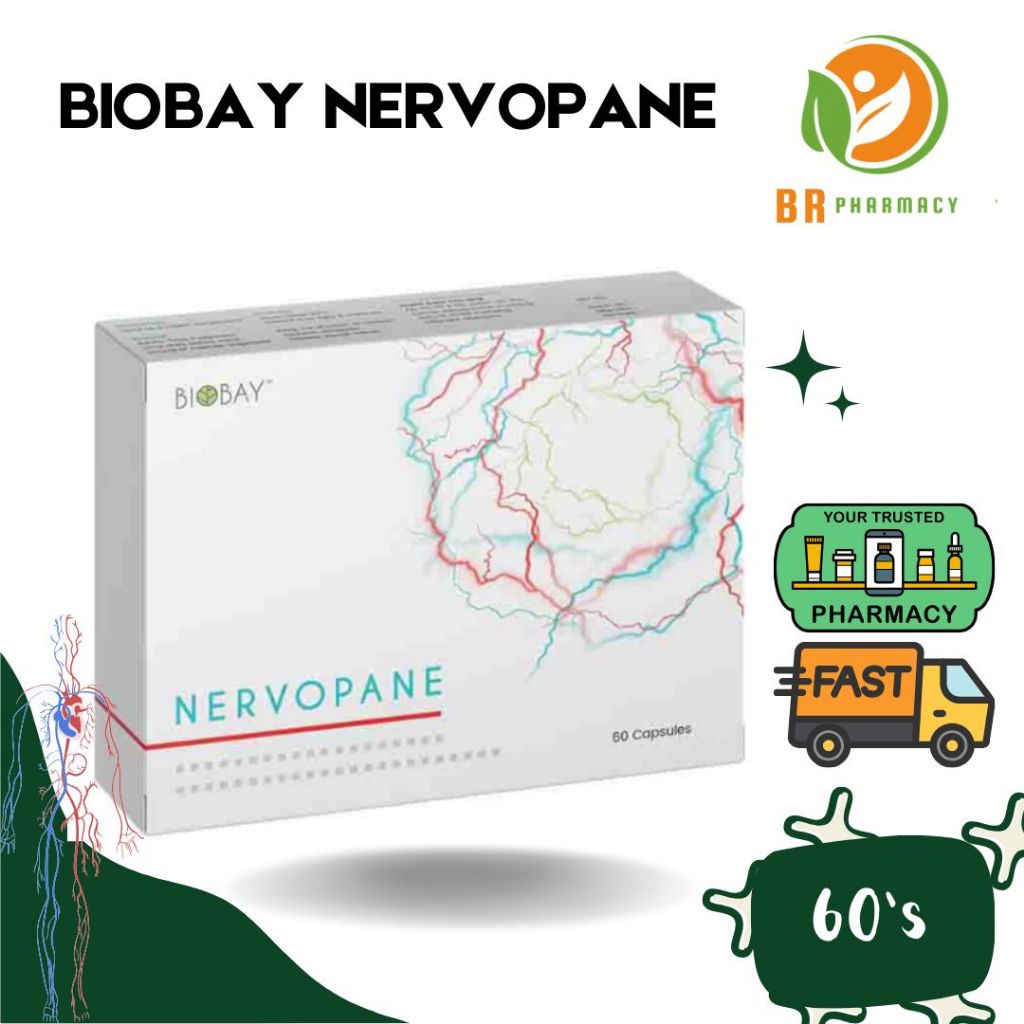 BIOBAY Nervopane (420mg) Nerve Care | Diabetic Complication Support | Vitamin B12 Vitamin D3 ...