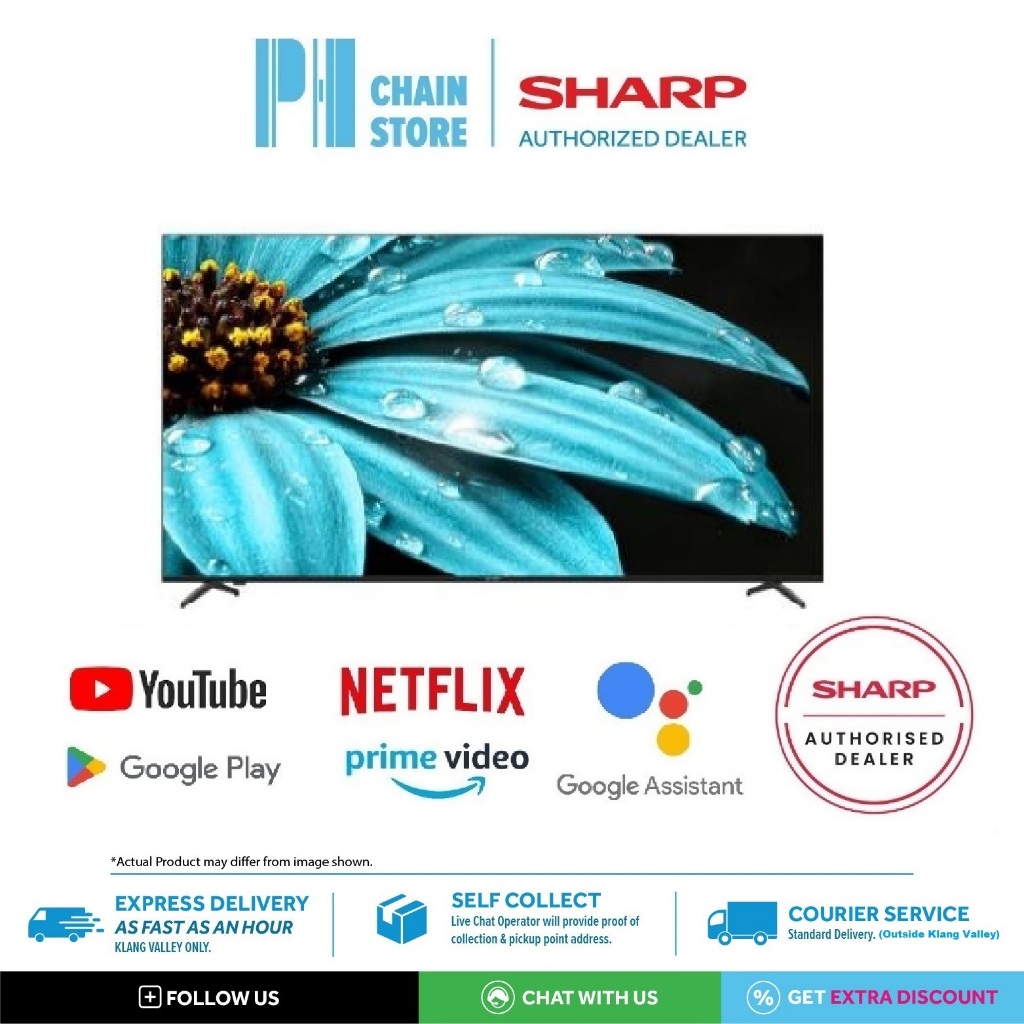 SHARP FJ1X SERIES 50"-75" 4K UHD GOOGLE TV SLIM DESIGN | 4TC50FJ1X ...