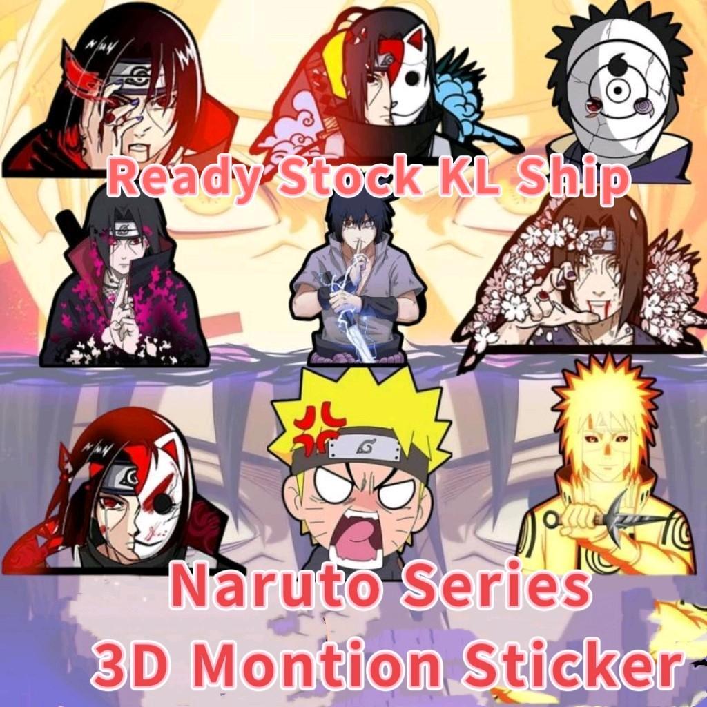 [ LARGE&SMALL ] Naruto Series 3D Anime Motion Stickers Waterproof Anime ...