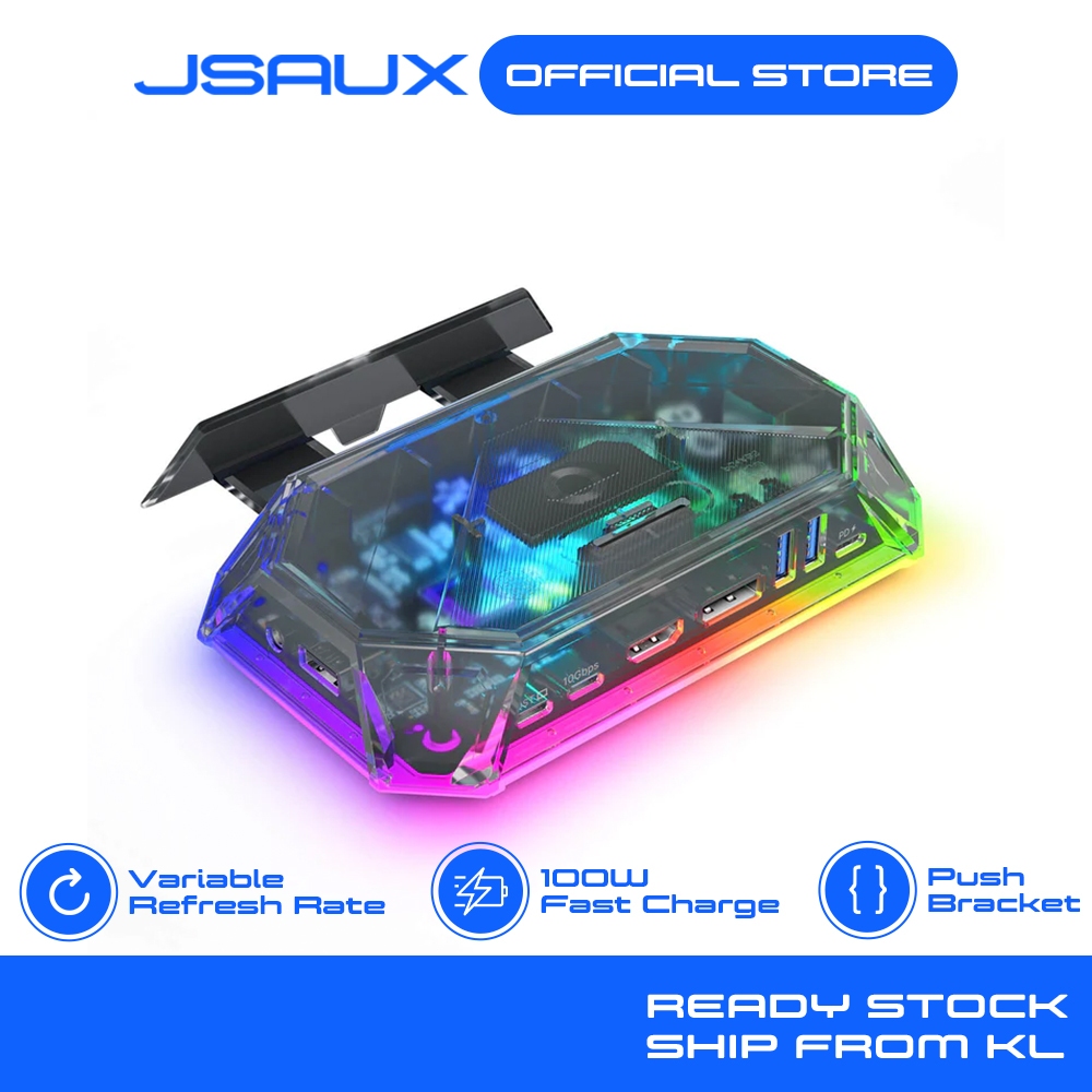 JSAUX HB0801S 8-Port RGB Docking Station Pro USB-C 8-in-1 Multifunction ...