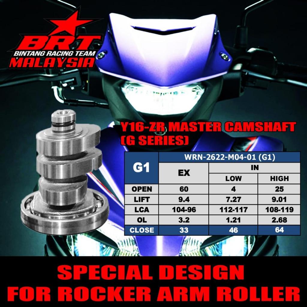 Y16ZR Y16 VVA BRT RACING MASTER CAM CAMSHAFT CAM SHAFT WITH BEARING S3 ...