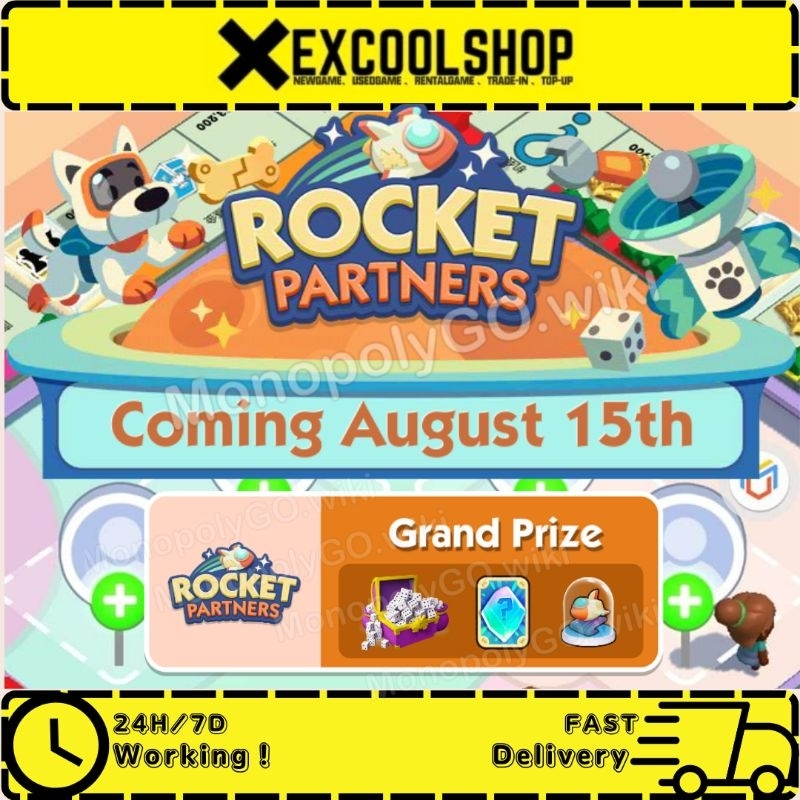 Monopoly Partner Event Monopoly Rocket Partners Monopoly Go Partner ...
