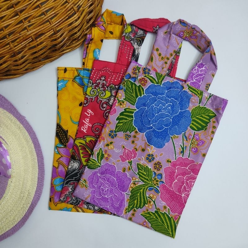 Mini Tote Bag / Beg kecil Batik / Bag goodies | Shopee Malaysia
