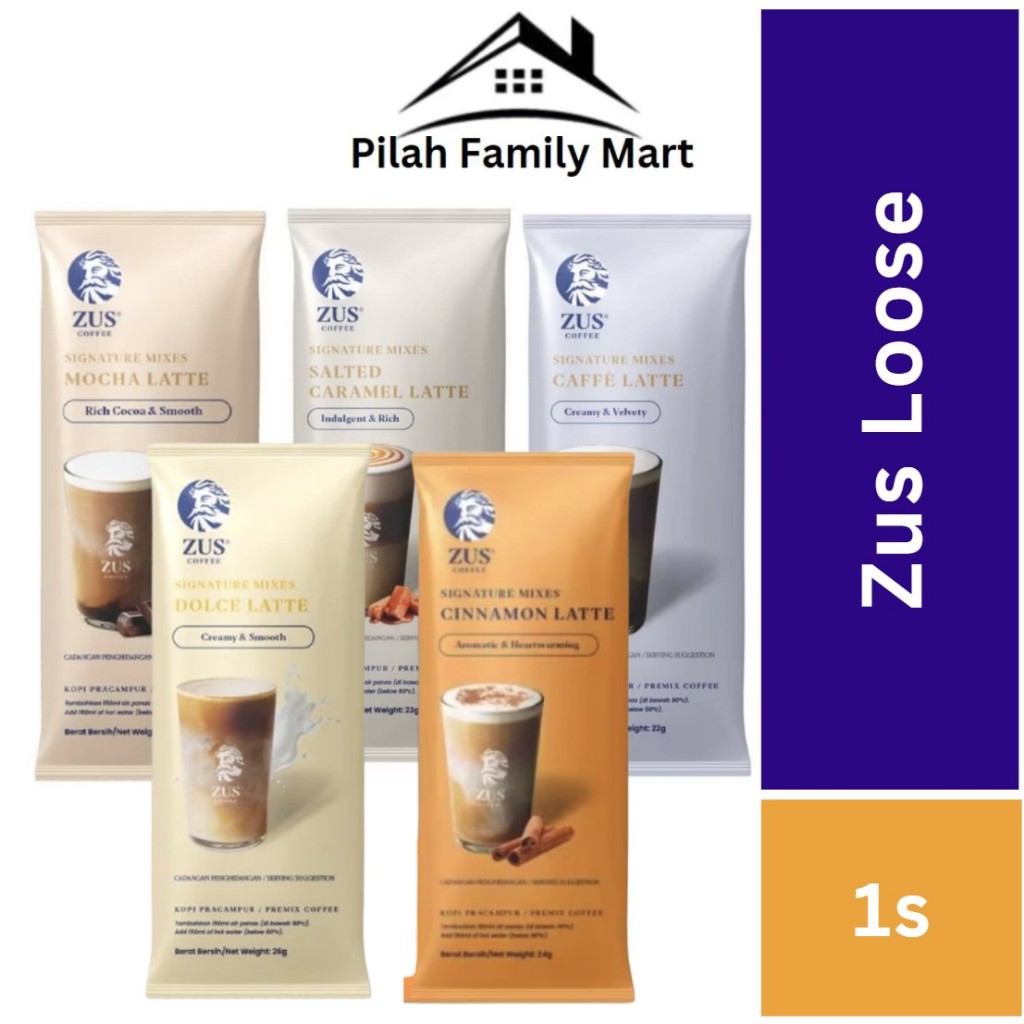 Loose Pack ZUS COFFEE Caramel, Caffe, Cinnamon, Dolce & Mocha 1s ...