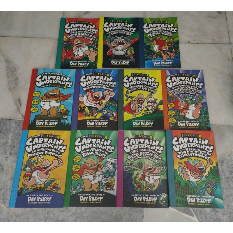 Captain Underpants Set| Dav Pilkey| Scholastic | Shopee Malaysia