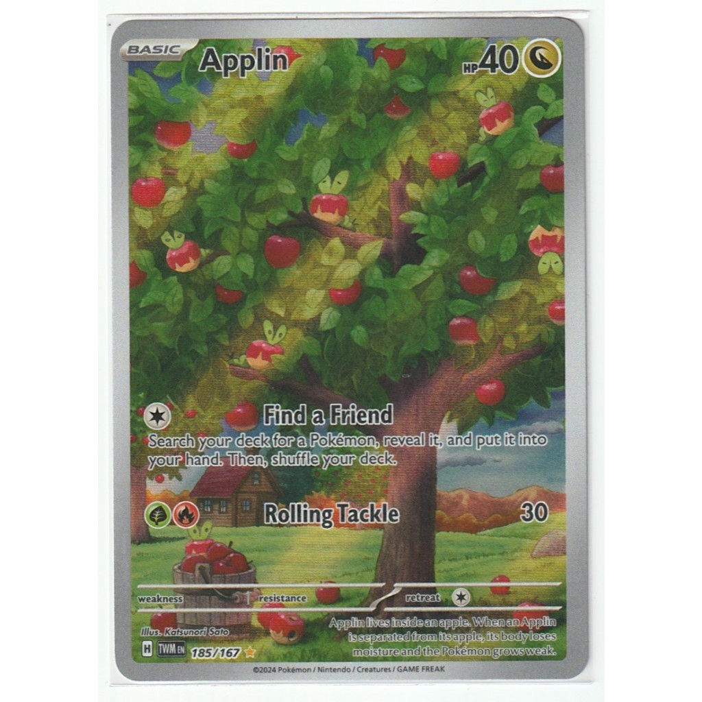 Applin (185/167) Illustration Rare | SV6 Twilight Masquerade [Pokemon ...