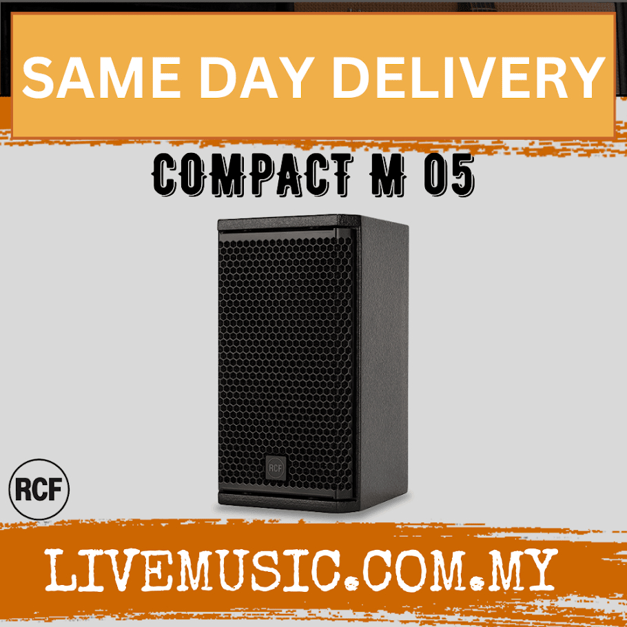 RCF COMPACT M 05 Passive 2-Way Speaker - Black / White ( COMPACTM05 / M05 ) | Shopee Malaysia