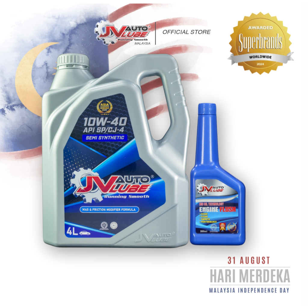 COMBO SERVICE JV Auto Lube Engine Oil 10W-40 Semi Synthetic + Engine ...