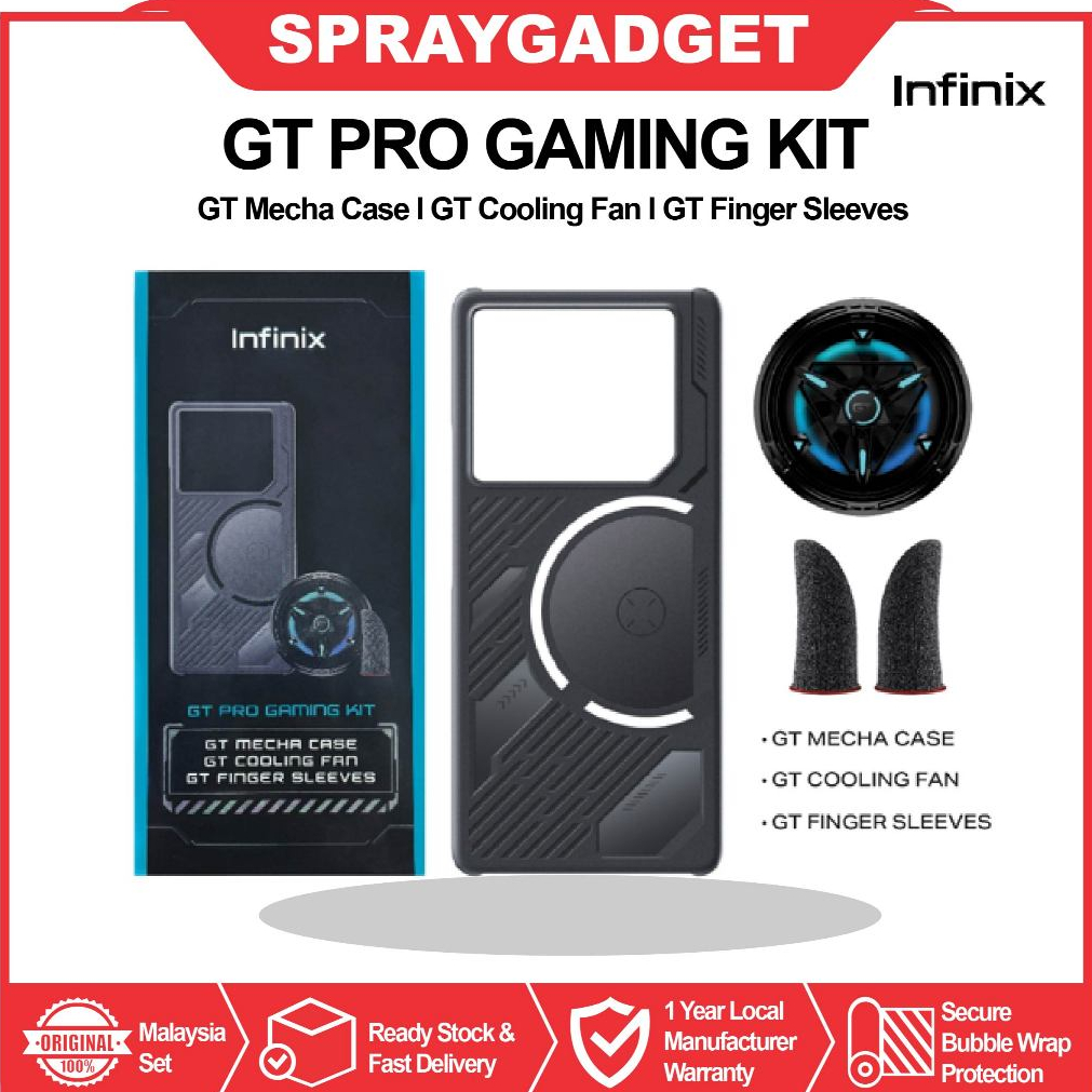 Infinix GT 20 Pro Gaming kit (Cooling Fan , Casing , Finger Sleeves ...