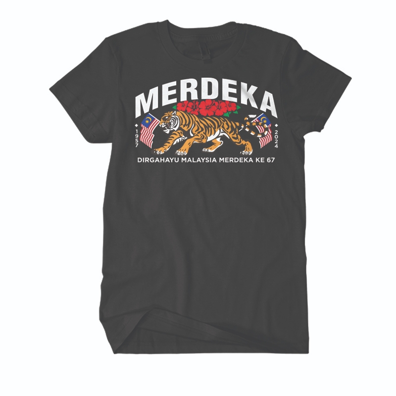T shirt Merdeka ke 67 2024 Harimau Malaya Cotton Dewasa | Shopee Malaysia
