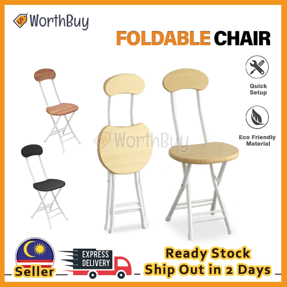 Worthbuy Foldable Chair Kerusi Berlipat Portable Camping Chair Prayer ...