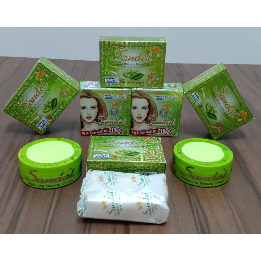 💯% original, Sandal Whitening Beauty Cream + herbal Whitening Soap 2 in ...