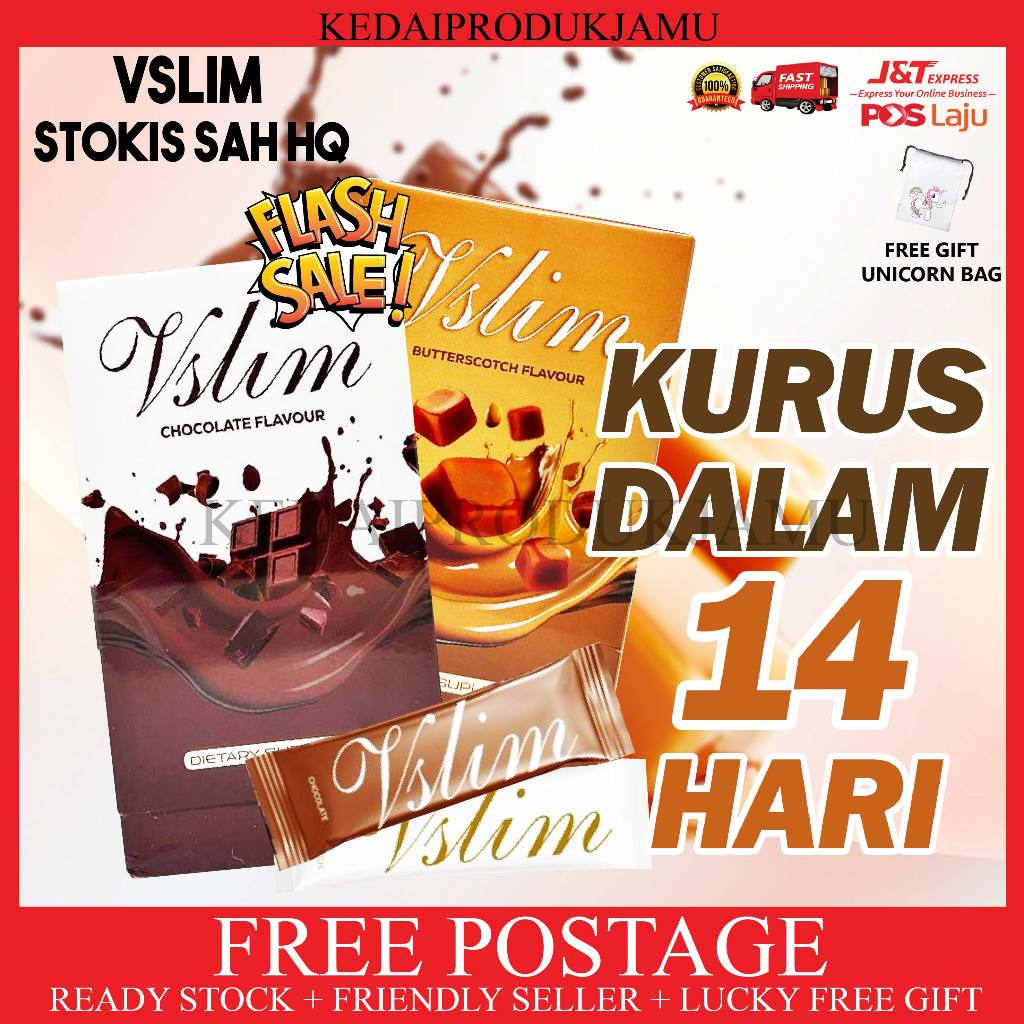 𝗞𝗨𝗥𝗨𝗦 𝗧𝗔𝗡𝗣𝗔 𝗗𝗜𝗘𝗧 Original 𝗩𝗦𝗟𝗜𝗠 By Dyna Yusof Chocolate