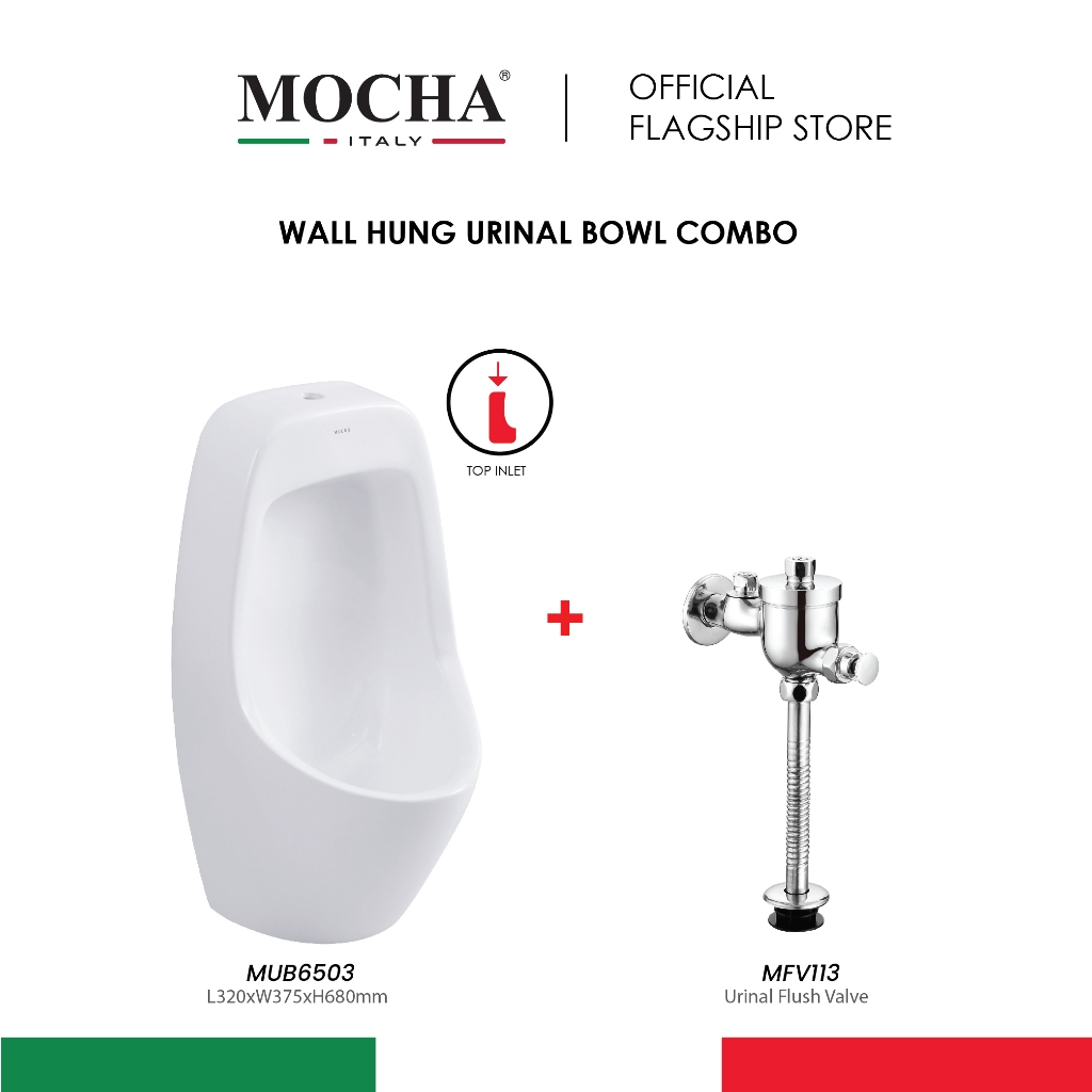 [Mocha wall hung urinal bowl set] MUB6503 top inlet model wall hung ...