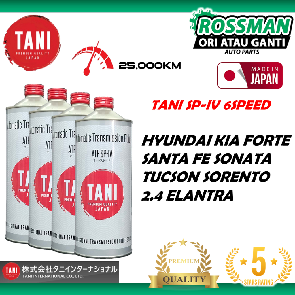 4 Botol TANI ATF SP-IV SPIV SP4 Hyundai Kia Forte Santa Fe Sonata ...
