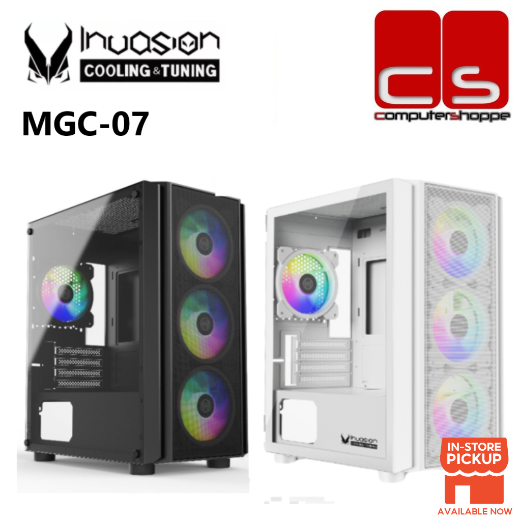 Invasion M-ATX M-Tower Casing with ARGB Fan - ZM-S/MGC-07 (Black/White ...
