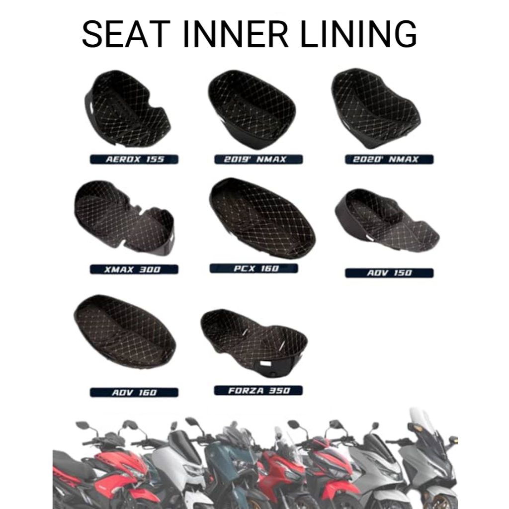 Seat inner lining seat bucket storage box inner leather Aerox NMAX XMAX ...