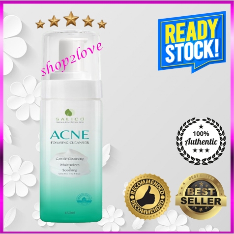 Salico Acne Foaming Cleanser 150ml & Acne Gel 30g | Shopee Malaysia