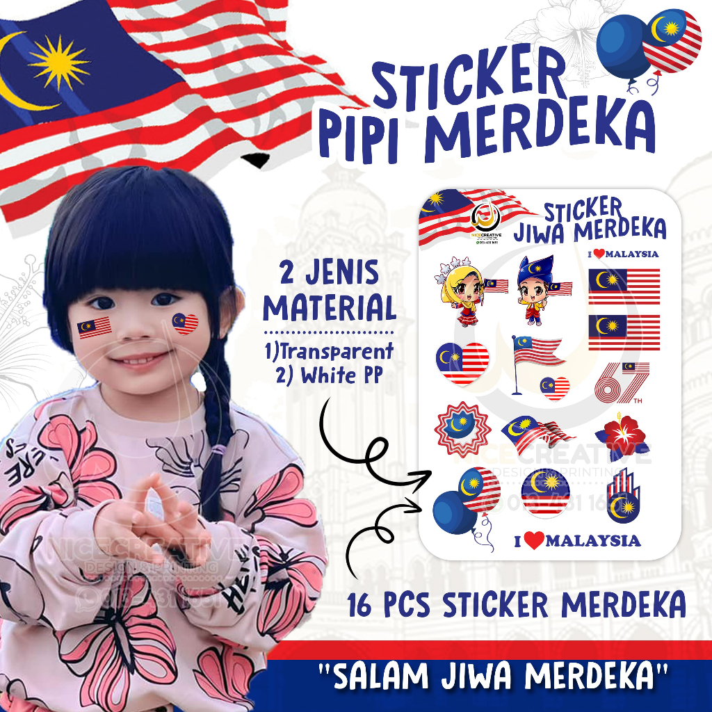 🌺🌺STICKER PIPI MERDEKA COMEL VIRAL 2024🌺🌺 | Shopee Malaysia