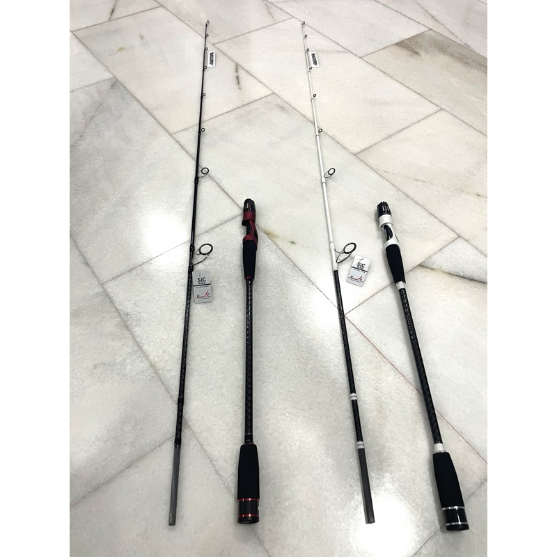 MAGURO spinning SAMURAI 6kaki pe1-3 pe2-4 pe3-5 solid carbon butt joint spinning rod | Shopee ...