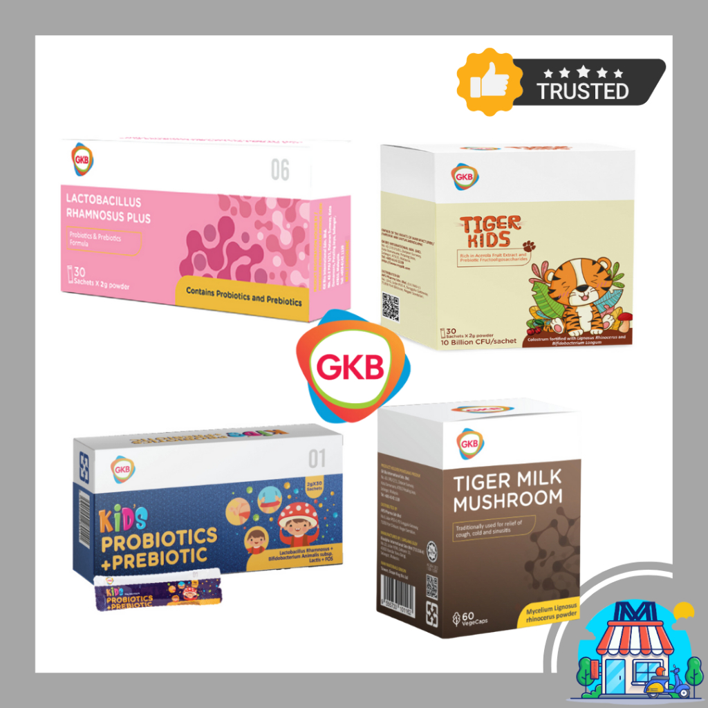 GKB Kids Prebiotic Probiotic Tiger Kids Tiger Milk Mushroom ...