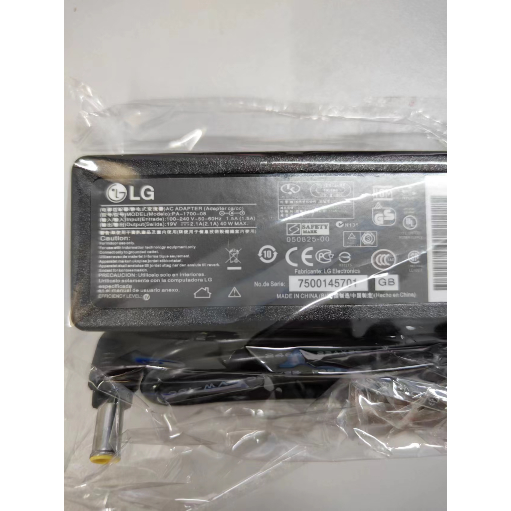 19V 2.1A LG Monitor Tv Adapter Charger (40W) (6.5mm x 4.4mm) | Shopee ...