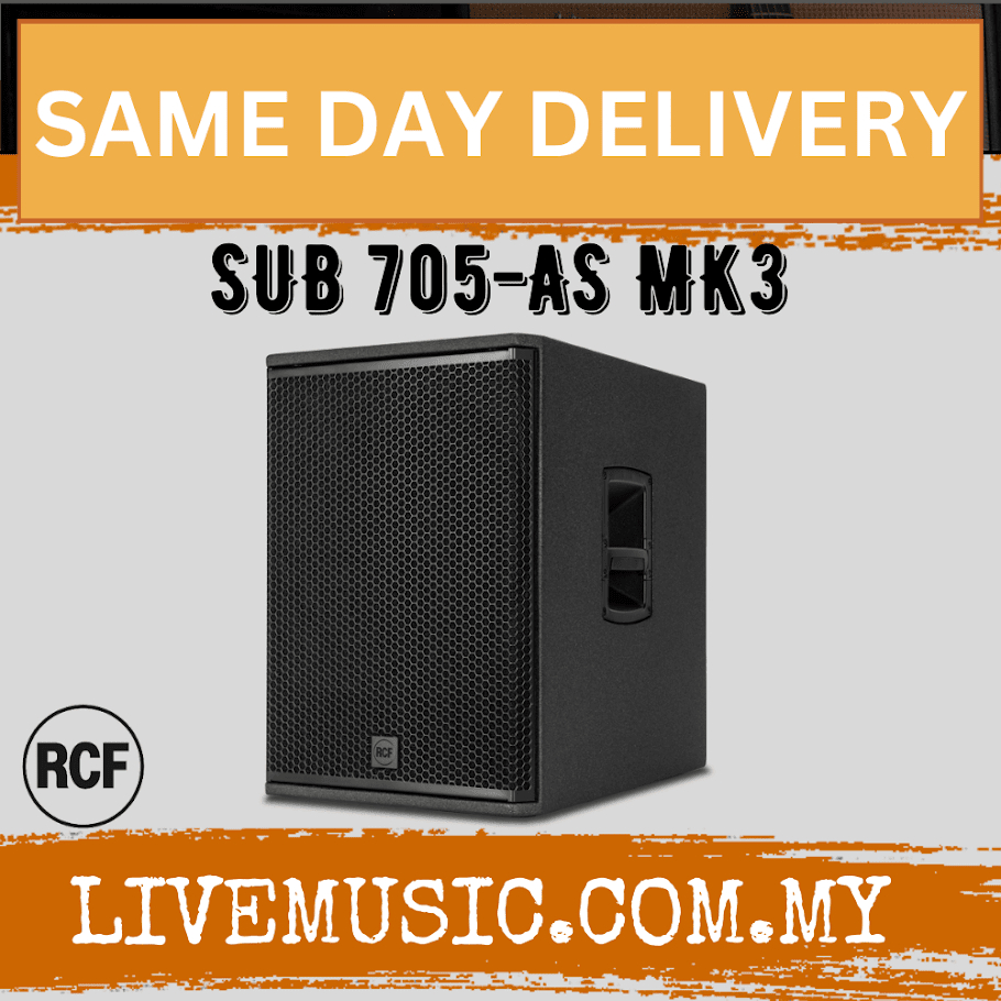RCF SUB 705-AS MK3 15" 1400W Active Subwoofer ( SUB705ASMK3 / SUB 705AS ...