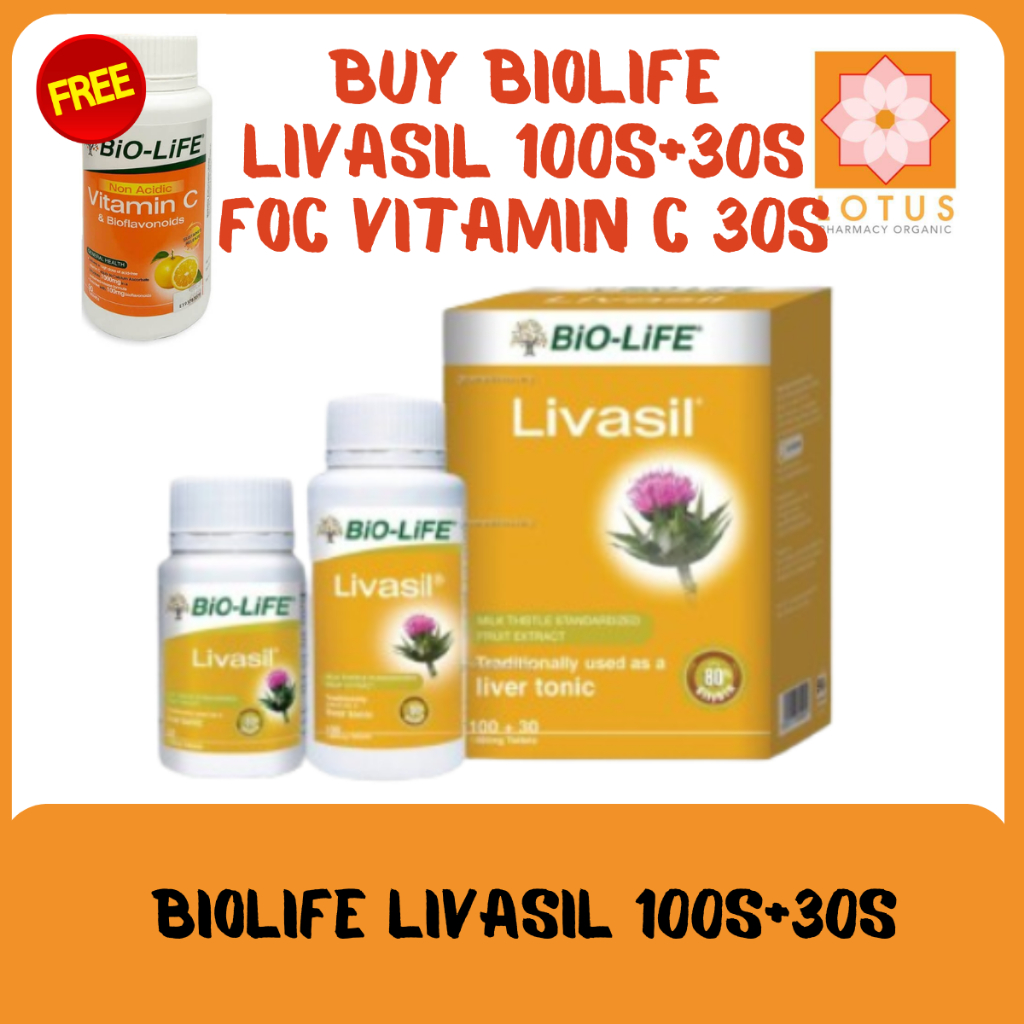 BioLife Livasil 100+30s [Buy 1 box FOC Vitamin C 30s] | Shopee Malaysia