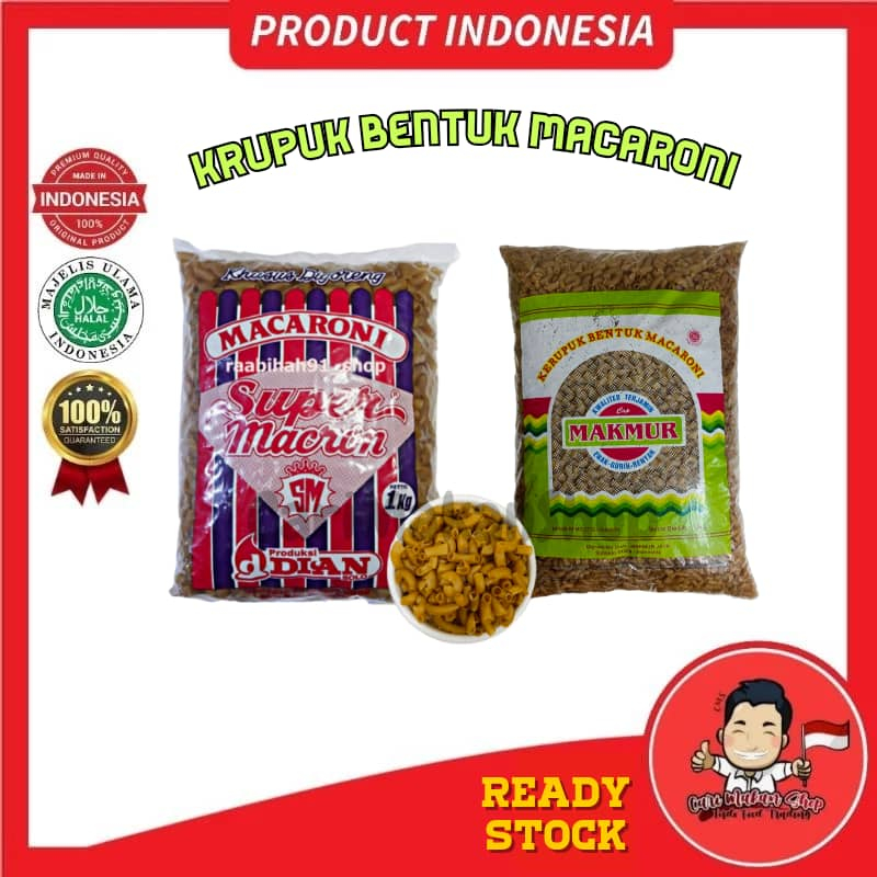 Cap Macaroni Mentah 1KG Super Macron / Makmur Product Indonesia 🇮🇩 ...