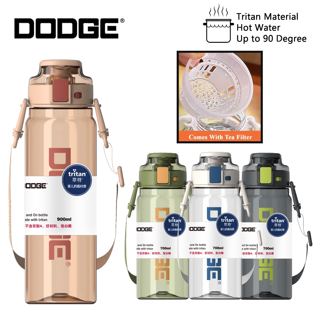 Dodge 700ml/900ml Filter Strap Leakproof Tritan BPA-Free Water Bottle | Shopee Malaysia
