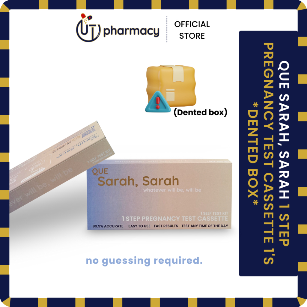 [DENTED BOX] QUE SARAH, SARAH 1 STEP PREGNANCY TEST CASSETTE 1'S ...
