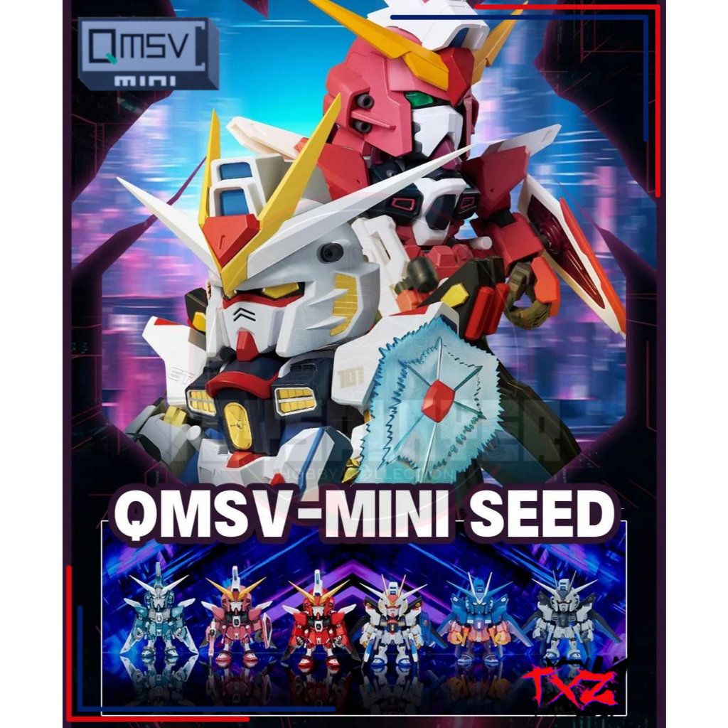 🔥tXz🔥 QMSV Mini - Gundam Strike Freedom & Infinity Justice Gundam Blind ...