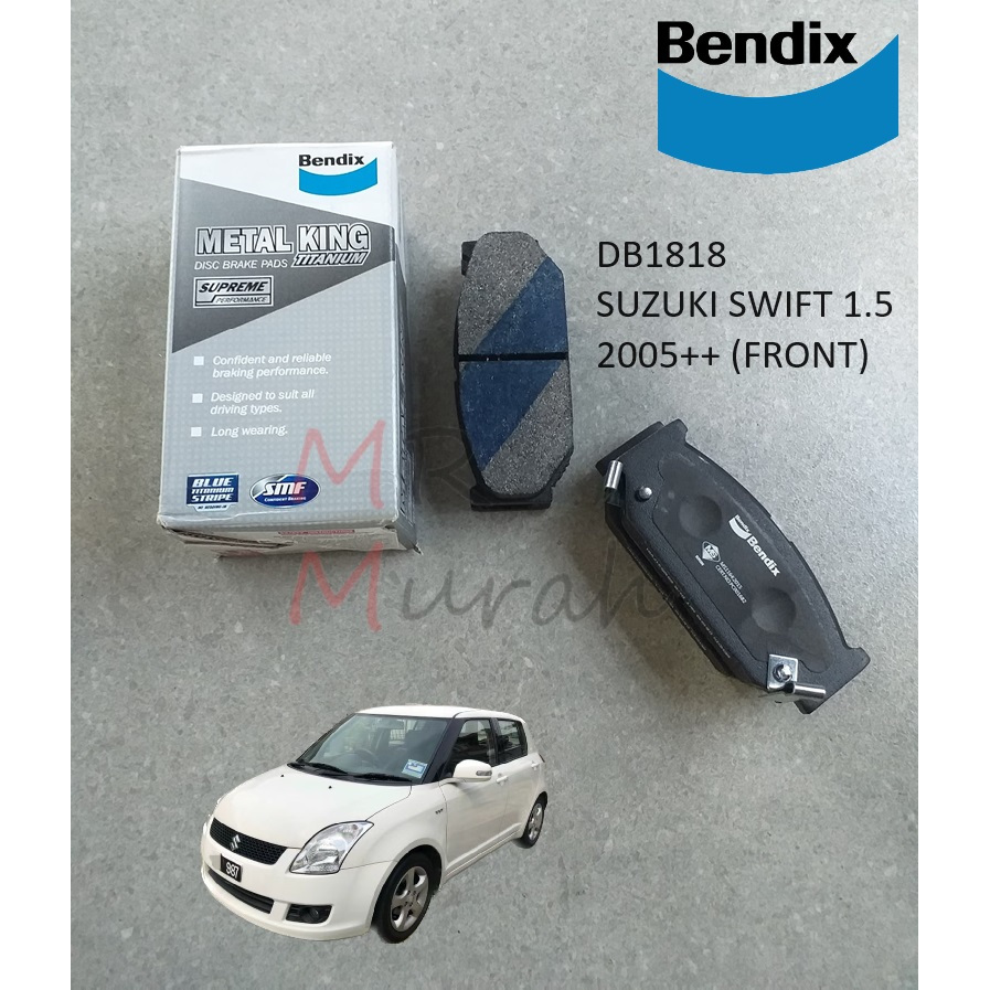Original Bendix DB1818 Suzuki Swift Front disc pad brake pad Metal King (depan) | Shopee Malaysia